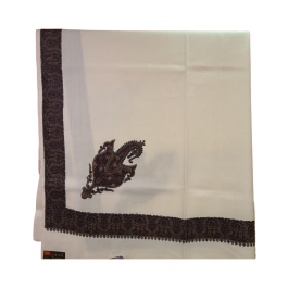 CREAM COLOR BODY PLAIN TRADITIONAL SHAWL FOR HIM